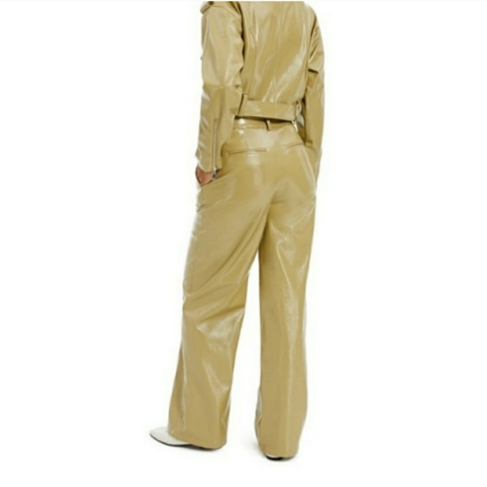Danielle Bernstein Faux Patent Leather Pants - Gem